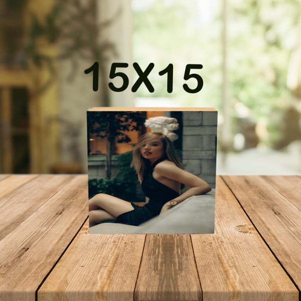 הדפסה על בלוק עץ בגודל 15X15 ס"מ – Tree Block – טרי בלוק